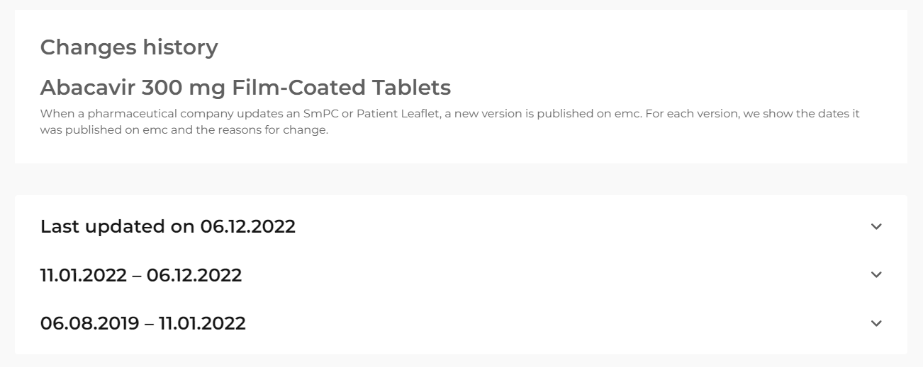What Has Changed In an Updated SmPC or PIL